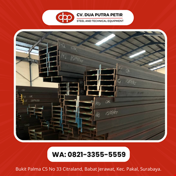 Jual BESI BAJA WF 200 X 100 X 5.5 X 8MM X 12MTR GYS (GG) SURABAYA Jawa ...