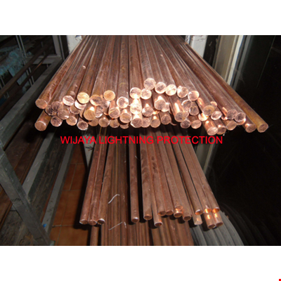 Jual COPPER ROD UKURAN 3/4 FULL TEMBAGA Oleh WIJAYA LIGHTNING PROTECTION