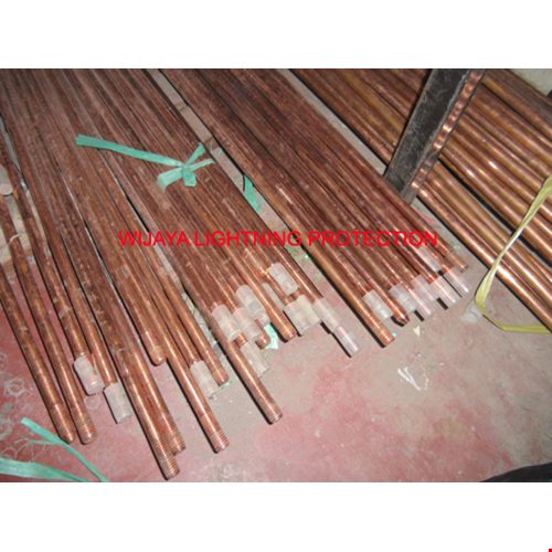 Jual COPPER ROD UKURAN 1" FULL TEMBAGA Oleh WIJAYA LIGHTNING PROTECTION