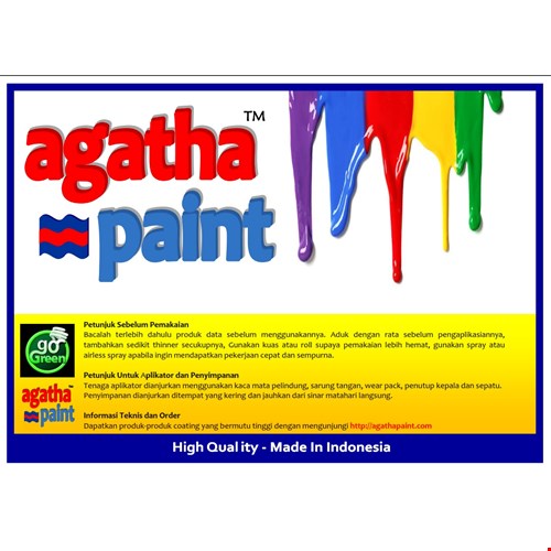 Jual AGATHA PAINT | CAT TAHAN API Oleh PT. Bintang Energy Surabaya