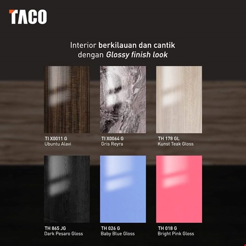 Jual HPL TACO LEMBARAN MOTIF KAYU UKURAN 1200X2400 Oleh PT. Kaltim Jaya ...