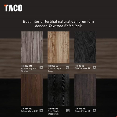 Jual HPL TACO LEMBARAN MOTIF KAYU UKURAN 1200X2400 Oleh PT. Kaltim Jaya ...
