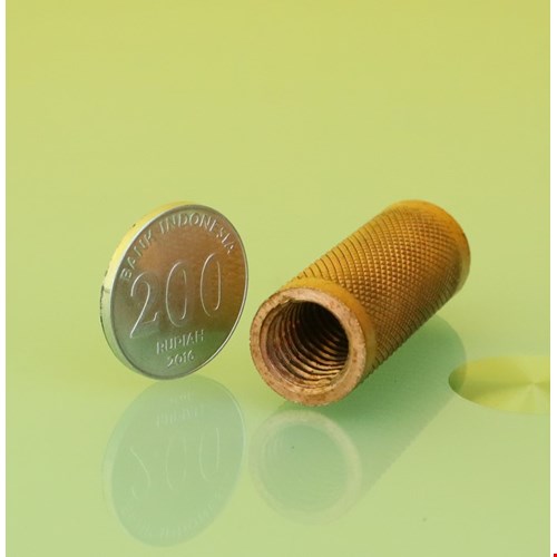 Jual Ground Rod Coupler Kuningan Lapis Tembaga 1/2 inch (Grounding ...