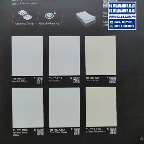 Jual HPL PUTIH TACO TACORE HPL WHITE ABSOLUTE WHITE GLOSSY TH 701 CRG ...