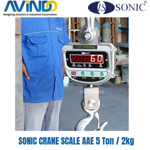 Jual Timbangan gantung SONIC AAE Kapasitas 5 Ton Crane Scale Sonic Oleh ...