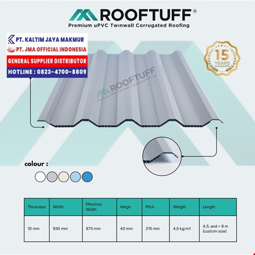 HARGA ATAP UPVC ROOFTUFF TERBARU KALIMANTAN TANJUNG SELOR Oleh PT ...