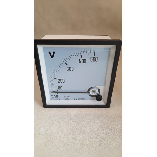 Jual Voltmeter Analog 500V 96x96 TAB Oleh CV. Flindex Kreasindo Utama
