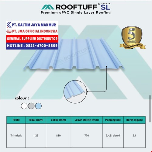 Jual NOK ATAP UPVC ROOFTUFF HARGA TERBAIK TERBARU BANJARMASIN Oleh PT ...