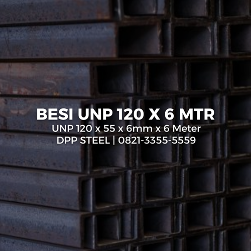 Jual Besi UNP 120 x 55 x 6mm x 6 Meter Surabaya Oleh CV. Dua Putra Petir