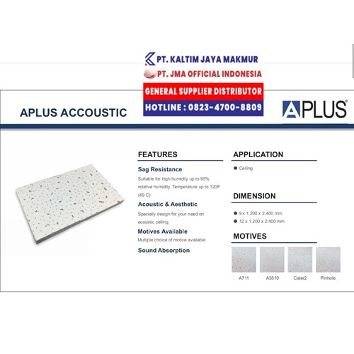 Jual GYPSUM BOARD APLUS STANDARD 9MM & 12MM 1200X2400 MURAH SAMARINDA ...