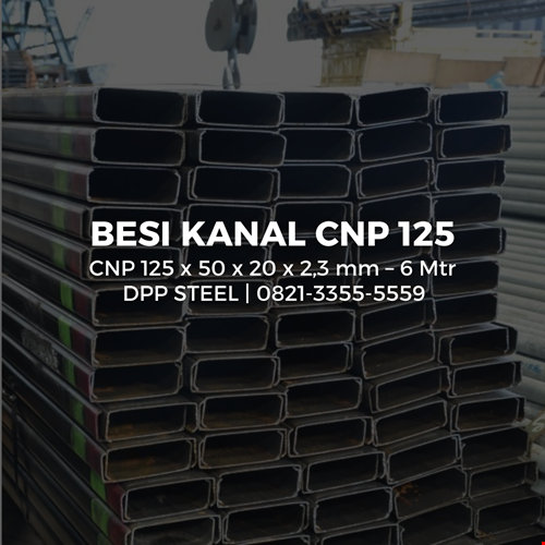Jual Besi Kanal C / CNP 125 x 50 x 20 x 2,3mm x 6 Meter Oleh CV. Dua ...