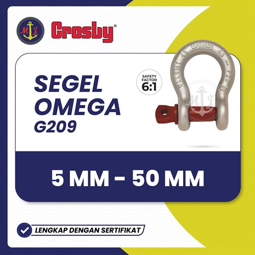 Jual SEGEL OMEGA CROSBY G209 RRC 3/16" - 2 1/2" Oleh CV. Maju Jaya