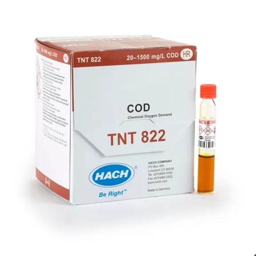 Jual Hach TNT822 COD TNTplus Vial Test, HR (20-1,500 mg/L COD), 25 ...