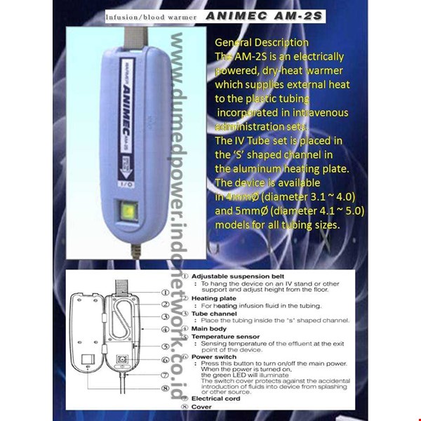 BLOOD WARMER / INFUSION WARMER ANIMEC AM 2S ELITEC oleh CV. DUTA MEDICA ...