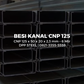 Jual Besi Kanal C / CNP 125 x 50 x 20 x 2,3mm x 6 Meter Jawa Timur - CV ...
