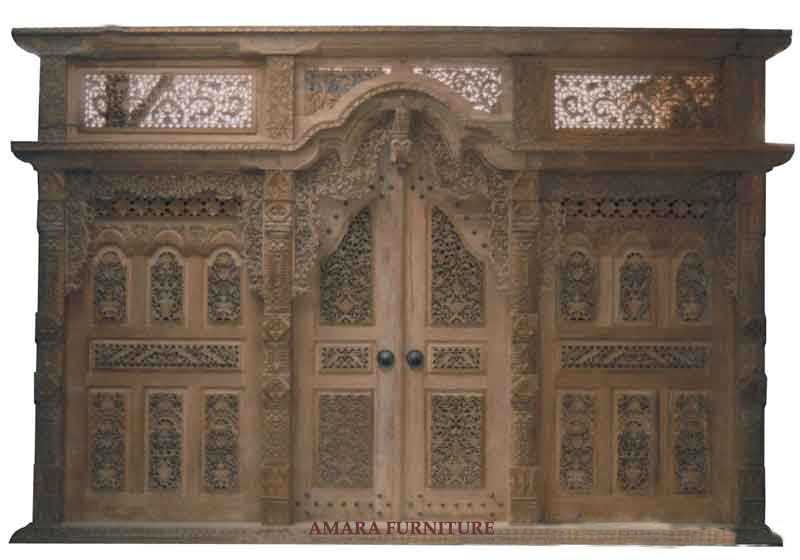 Jual Gebyok Jati Pintu Gapura Model Jawa Kuno 4m oleh AMARA FURNITURE ...