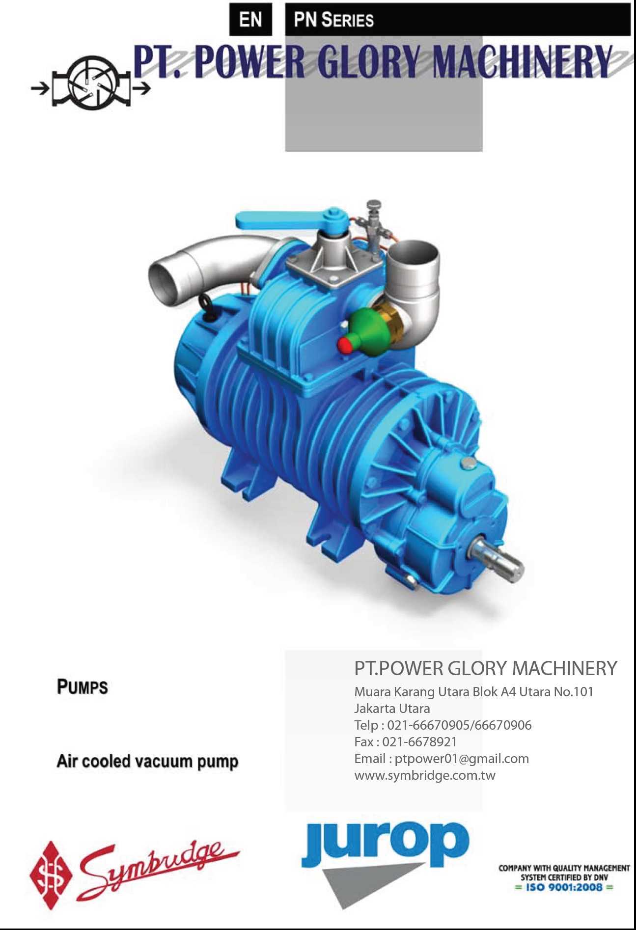 Jual Jurop Vacuum Pumps PN series / pompa vacuum Jurop oleh PT. POWER ...