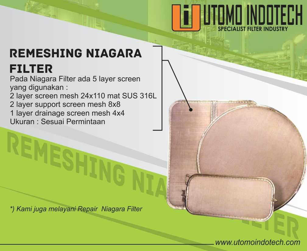 Jual REPAIIR NIAGARA FILTER oleh Utomo Indotech
