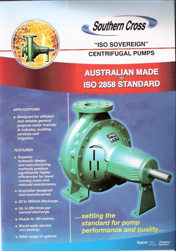 Jual POMPA CENTRIFUGAL SOUTHERN CROSS ISO SOVEREIGN oleh PT. ARENA REKA ...