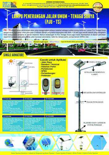 Jual CT PJU 80W Multi LED, LPJU Solar Cell di Kalimantan, Agen ...