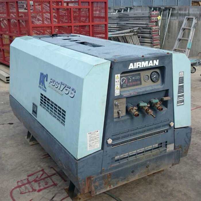 Jasa sewa - air compressor Diesel portable airman PDS 175 - 185 CFM ...