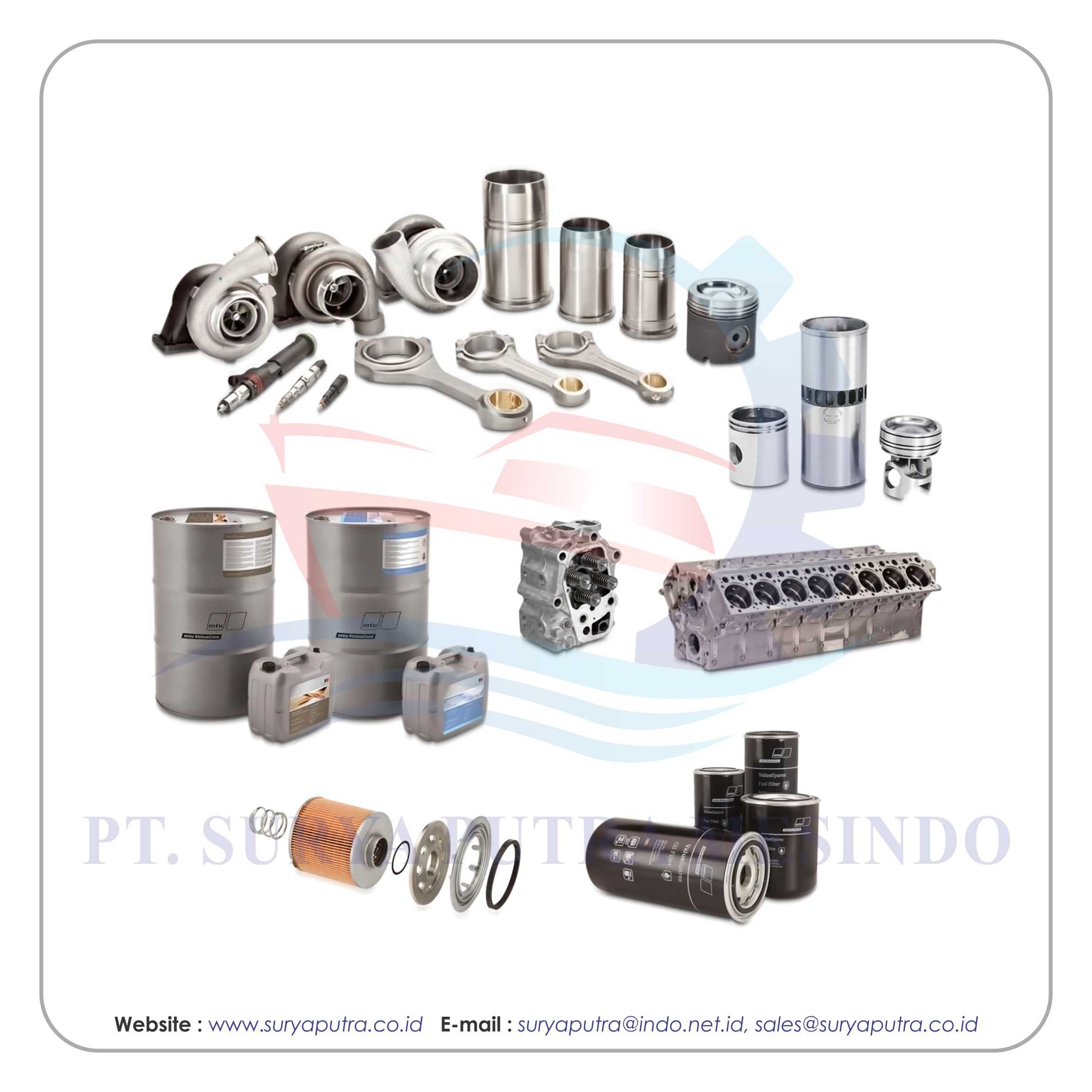 Jual MTU Marine & Industrial Diesel Engine Spare Parts oleh PT. SURYA ...