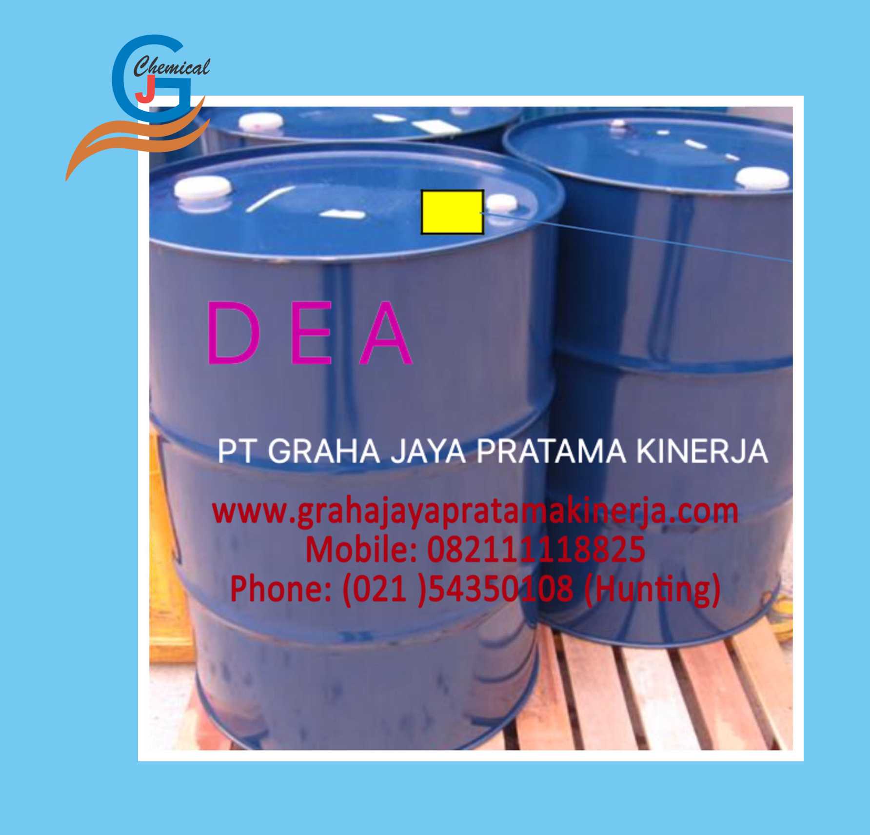 Jual DEA - Diethanolamine ex China 288 kg/drum oleh PT. Graha Jaya Pratama Kinerja
