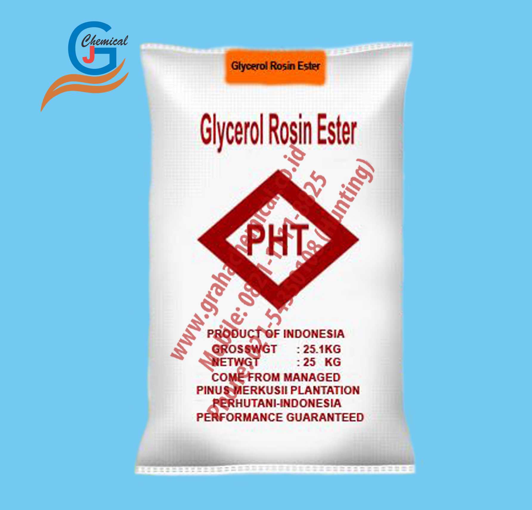 Jual Glycerol Rosin Ester Ex Indonesia oleh PT. Graha Jaya Pratama Kinerja