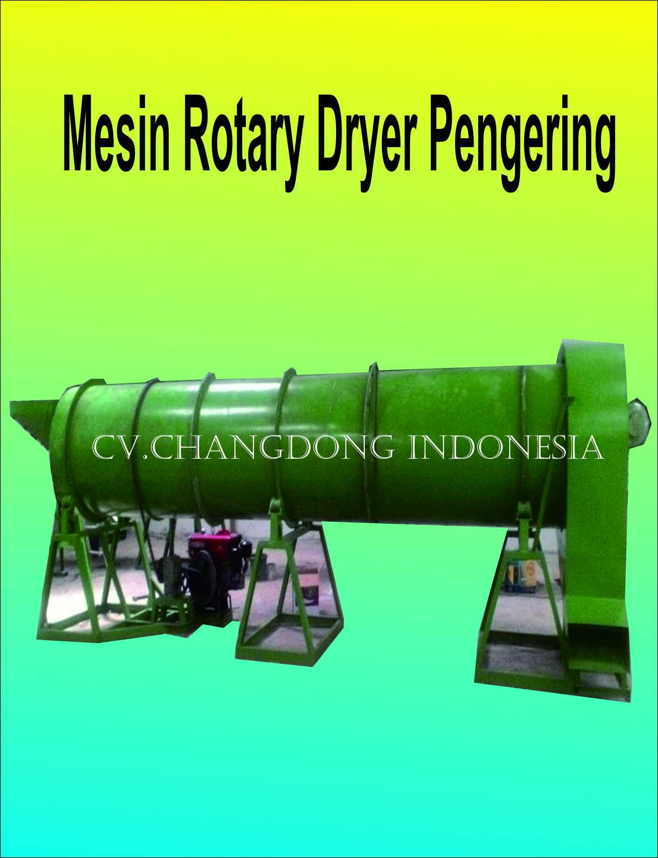 Jual Mesin Pengering Dryer Rotary oleh PT. Changdong Indonesia Utama