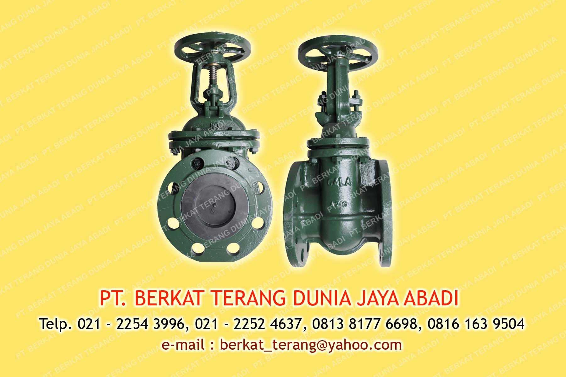 Jual GATE VALVE 3 Inch 16K merk GALA oleh PT. BERKAT TERANG DUNIA JAYA ...
