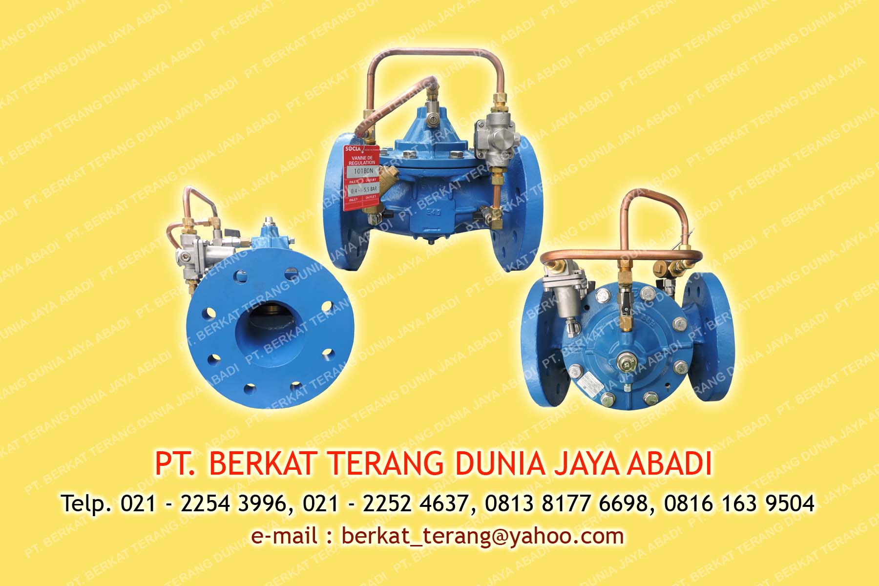 Jual REDUCING VALVE 4 inch PN16 CL101 merk SOCLA oleh PT. BERKAT TERANG ...