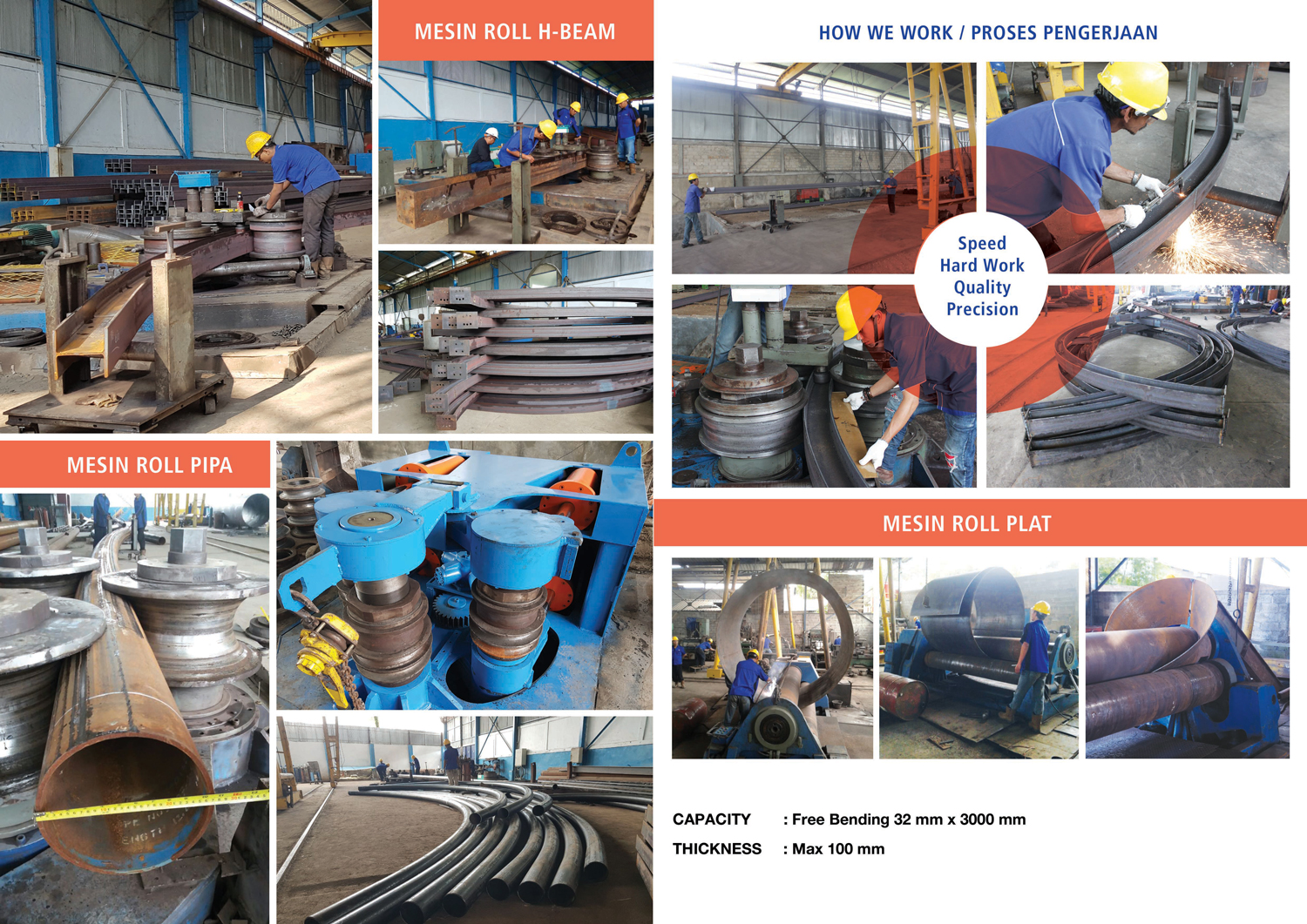 jasa roll besi profil oleh PT. Genta Abadi Wibawa Esa