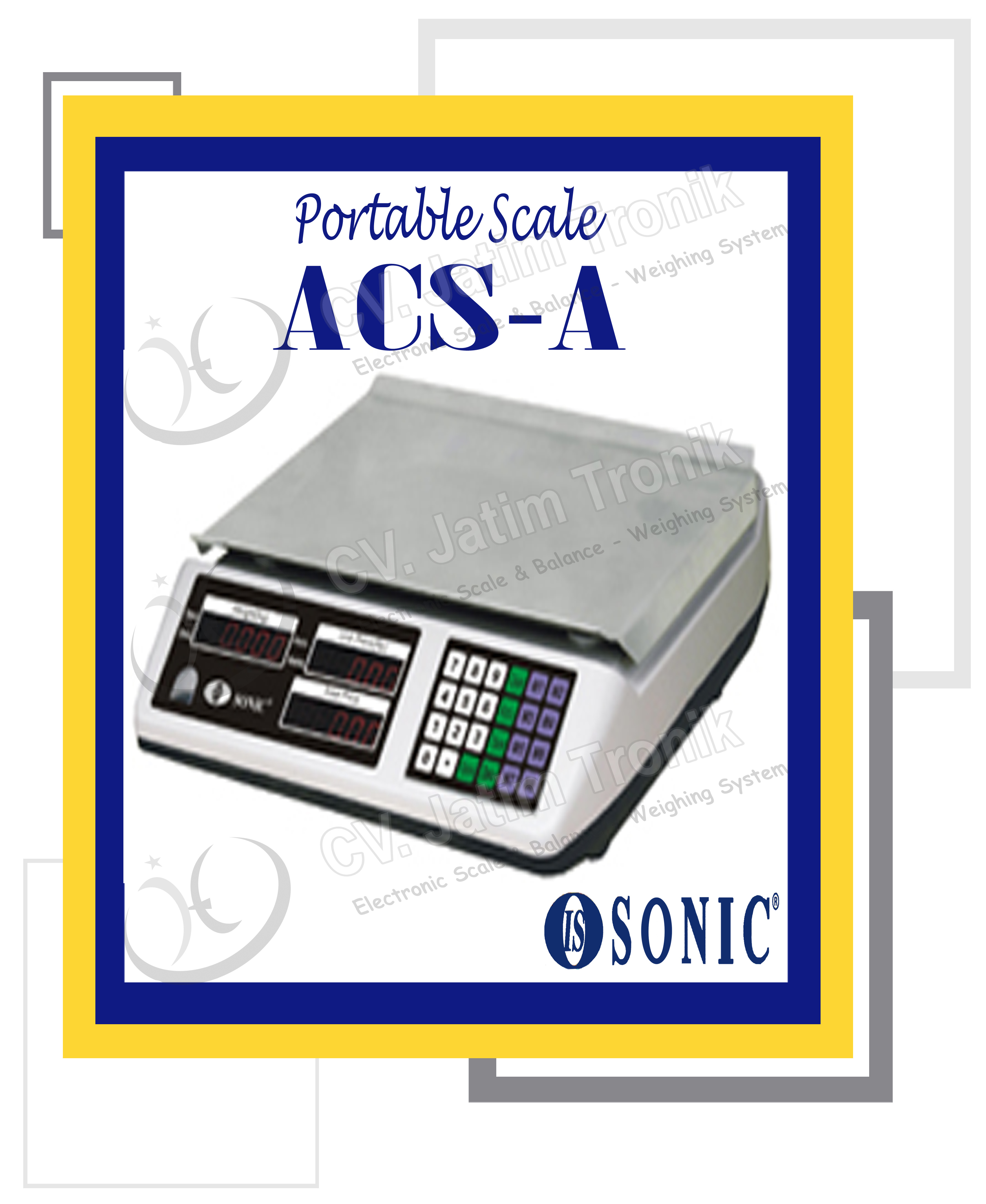 Jual PORTABLE SCALE SONIC ACS A oleh CV. JATIM TRONIK - Surabaya - Jawa ...