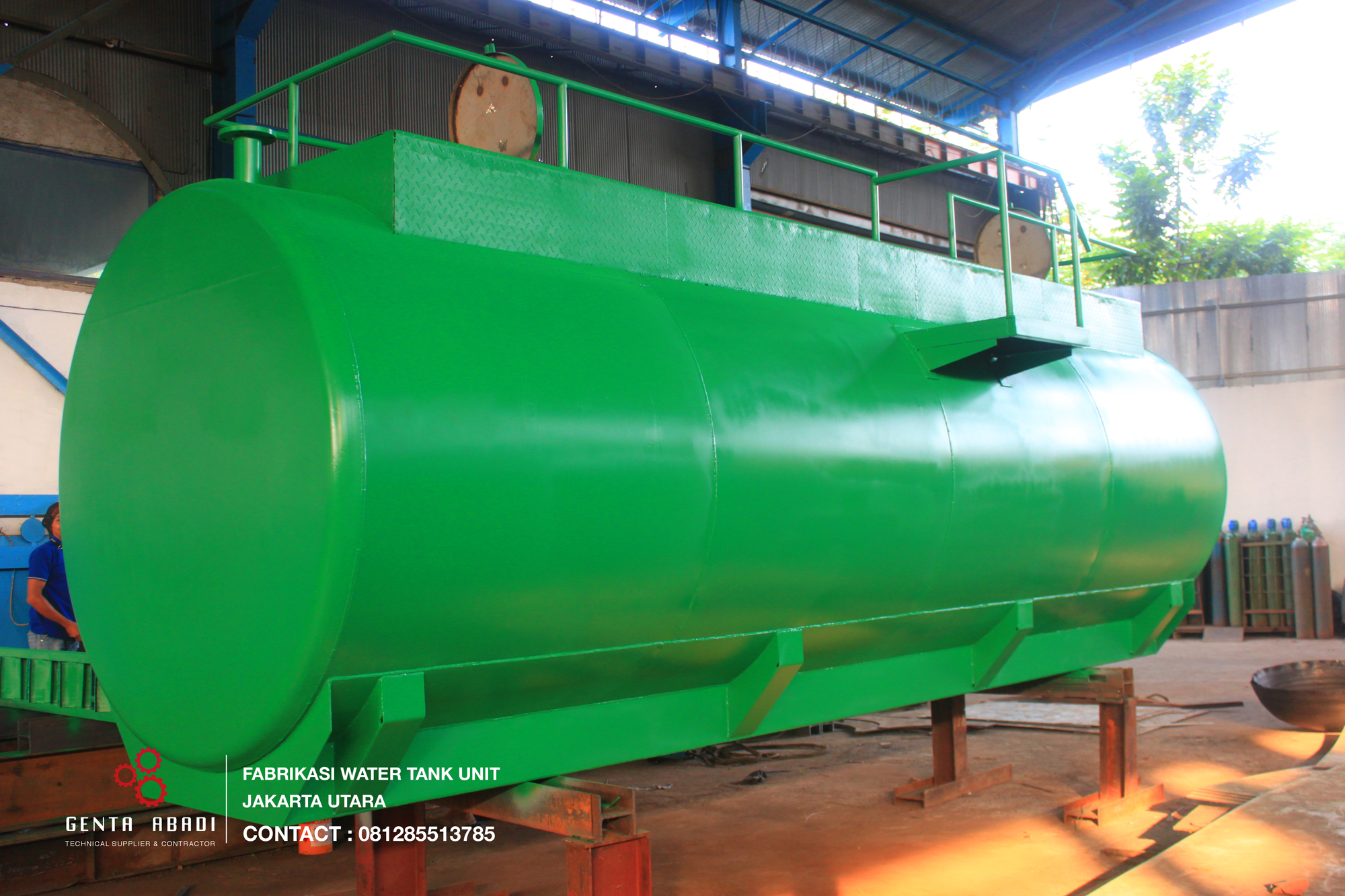 Jasa Fabrikasi water tank unit, bending oleh PT. Genta Abadi Wibawa Esa