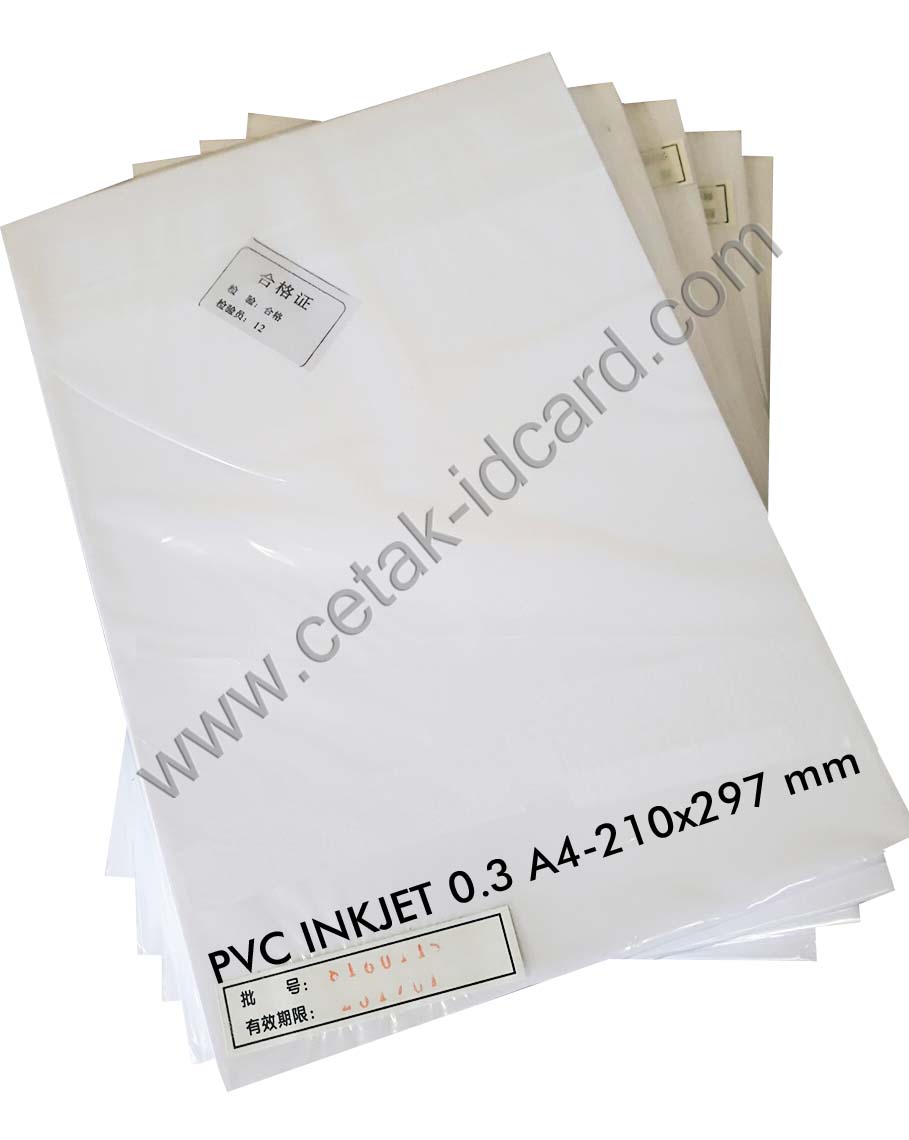 Jual PVC INKJET SHEET 0.3 210*297MM - 50 SHEET /PACK oleh Mitra Sarana ...