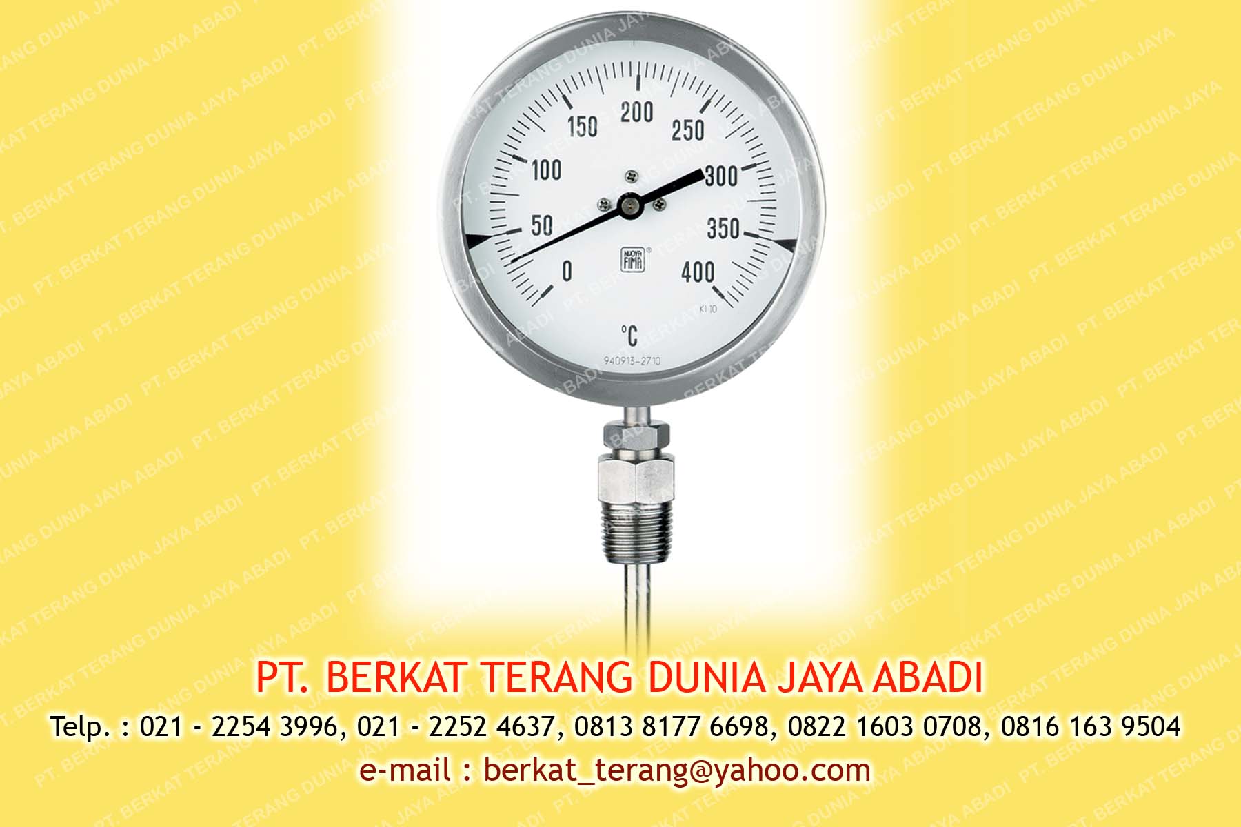 Jual Temperature Gauge Bimetal Thermometer Merk Nuova Fima oleh PT ...