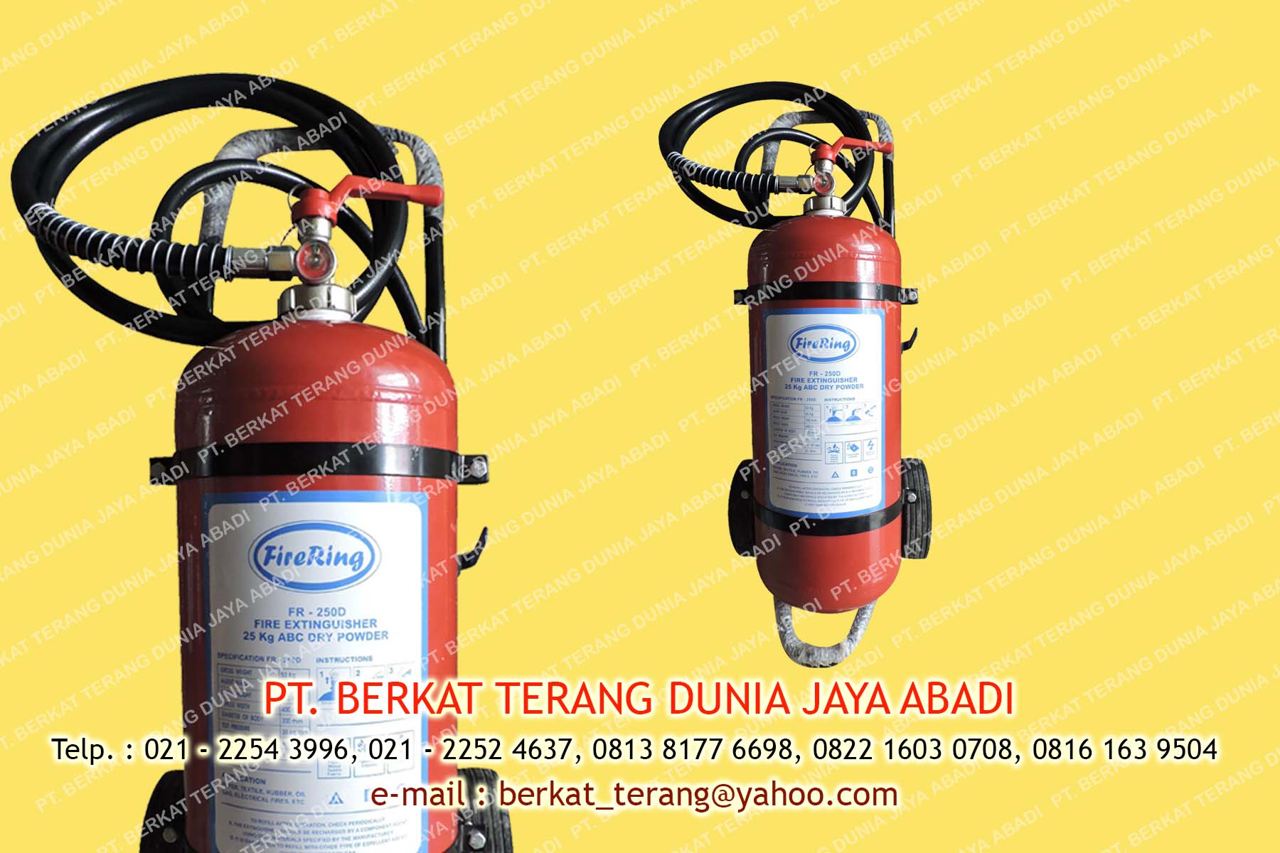 Jual Fire Extinguisher 25 Kg ABC Powder merk FireRing oleh PT. Berkat ...