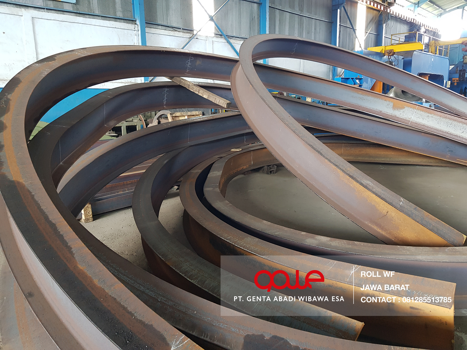 jasa bending pipa, bending habeam, mesin bending wf, bodem oleh PT ...