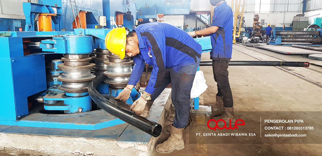 jasa bending pipa, bending habeam, bending wf oleh PT. Genta Abadi ...