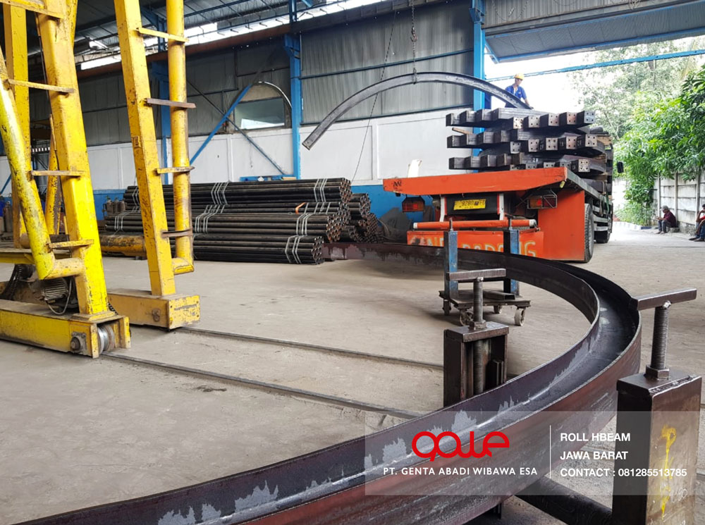 jasa bending pipa, bending habeam, bending wf oleh PT. Genta Abadi ...
