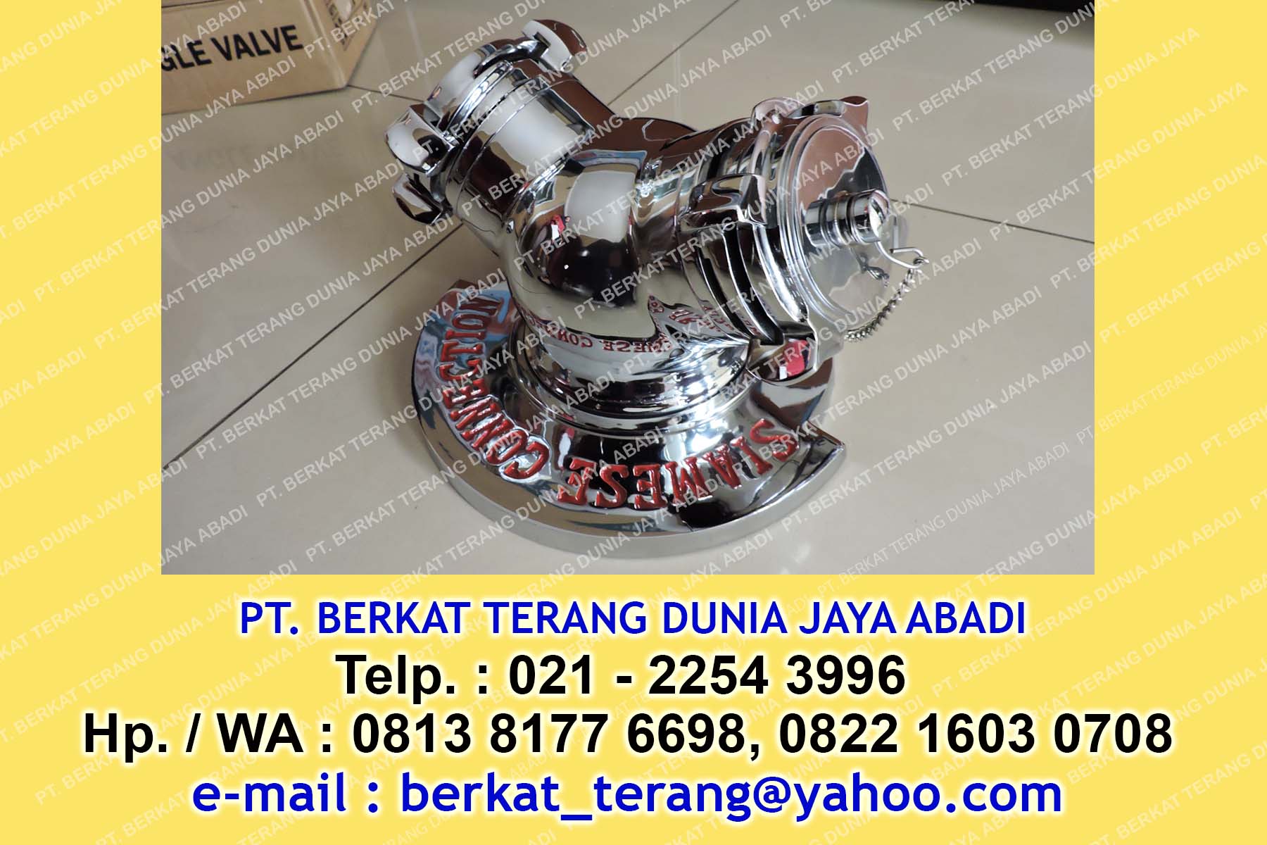 Jual Siamese Connection Type S7 VDH Coupling size 4 X 2,5 X 2,5 Chrome ...
