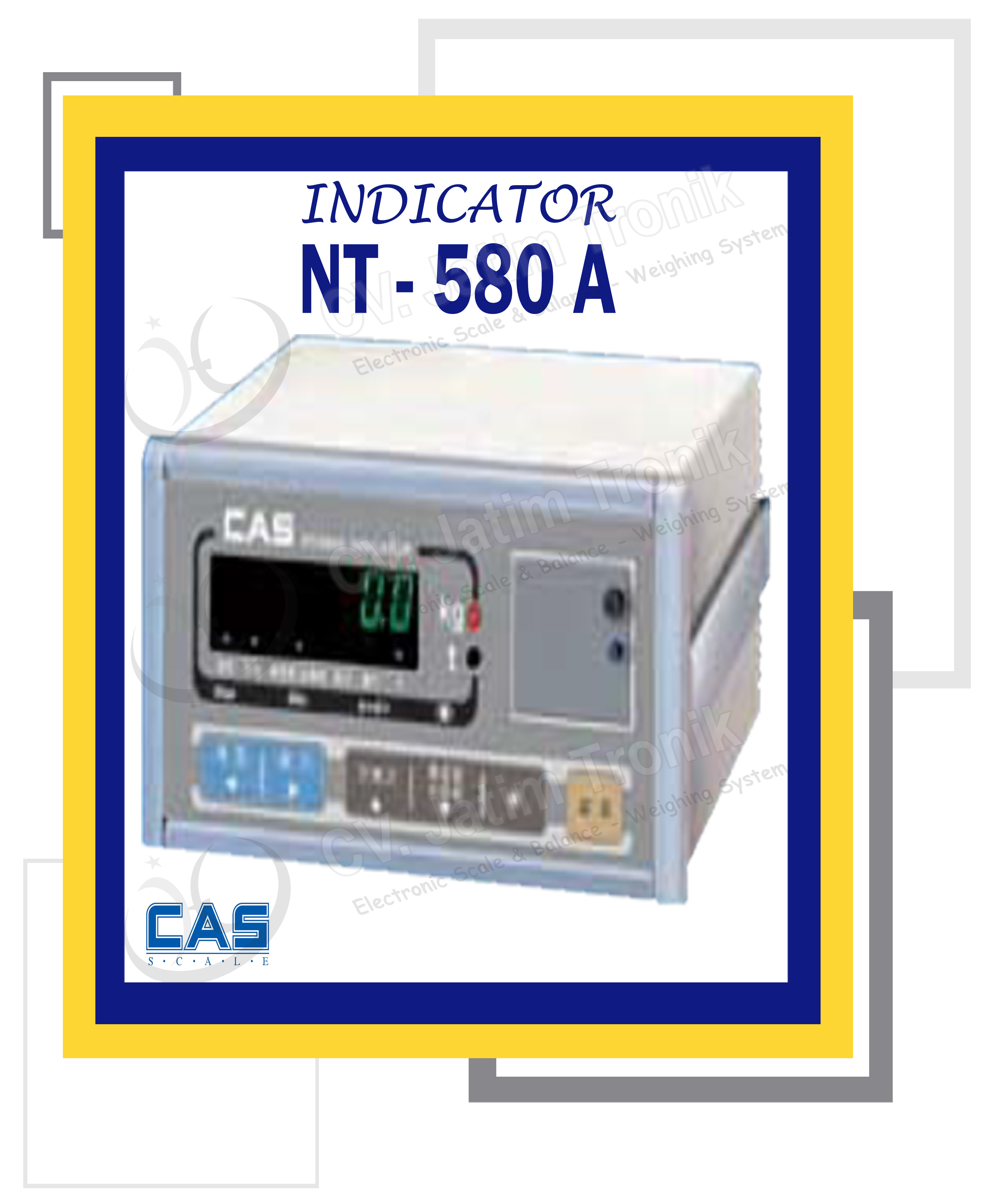 Jual indikator timbangan CAS NT 580 A oleh CV. JATIM TRONIK - Surabaya ...