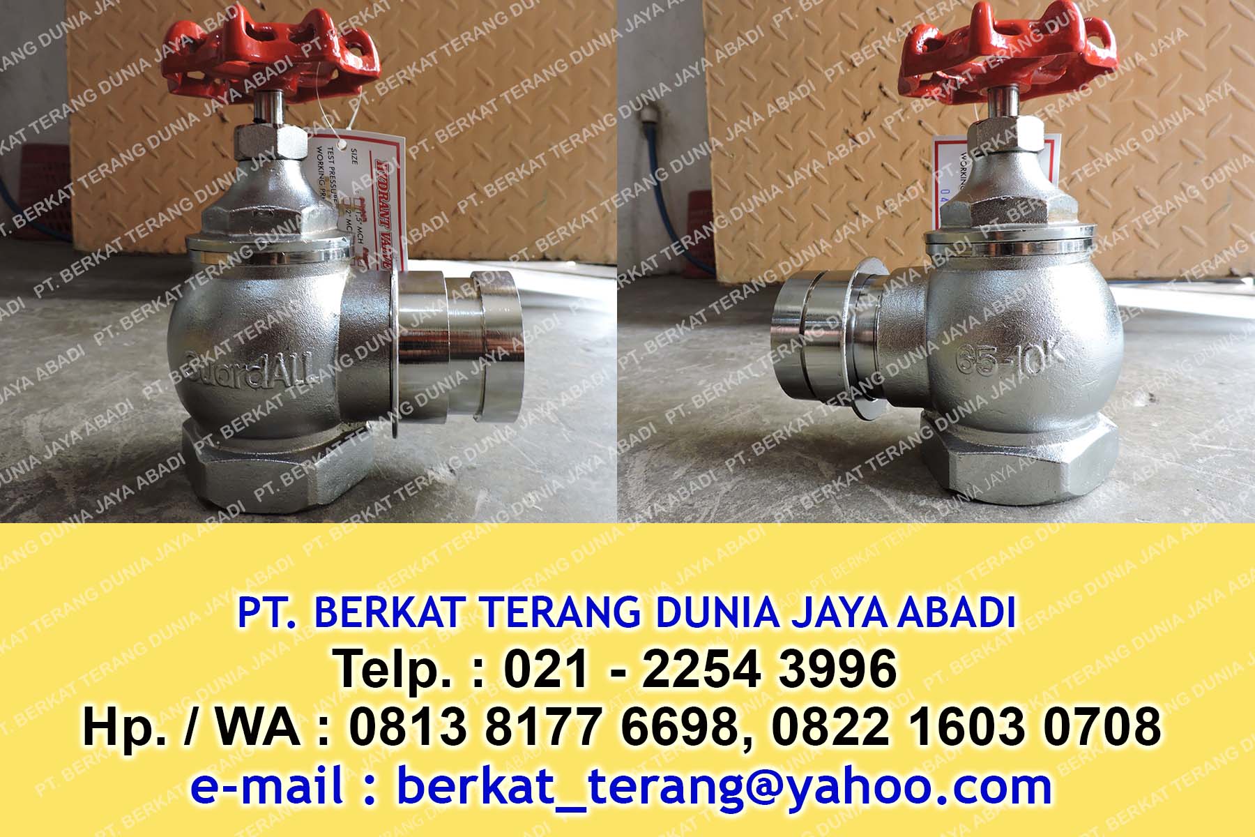 Jual Hydrant Valve 2,5 Inch Machino merk GuardALL oleh PT. Berkat ...
