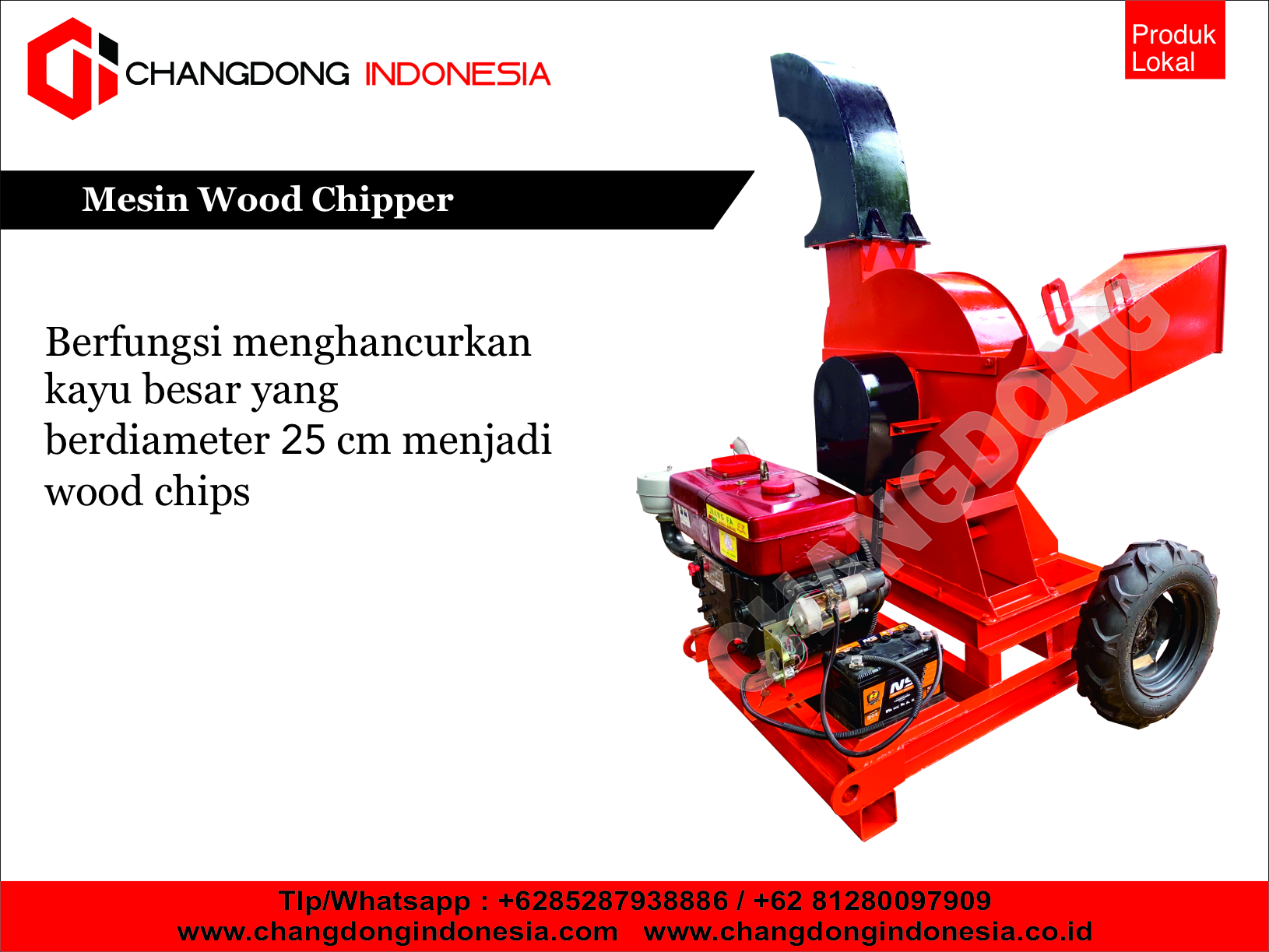 Jual Mesin Wood Chipper ( Penghancur Kayu ) oleh PT. Changdong ...