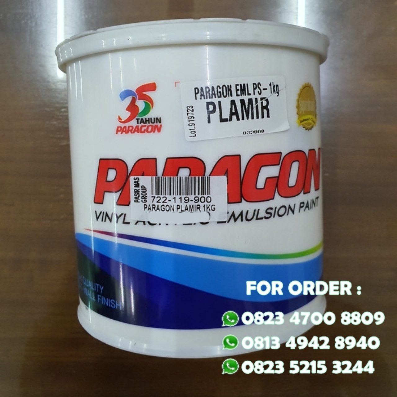 Jual CAT PARAGON PLAMIR TEMBOK 20 KG oleh PT. Kaltim Jaya Makmur