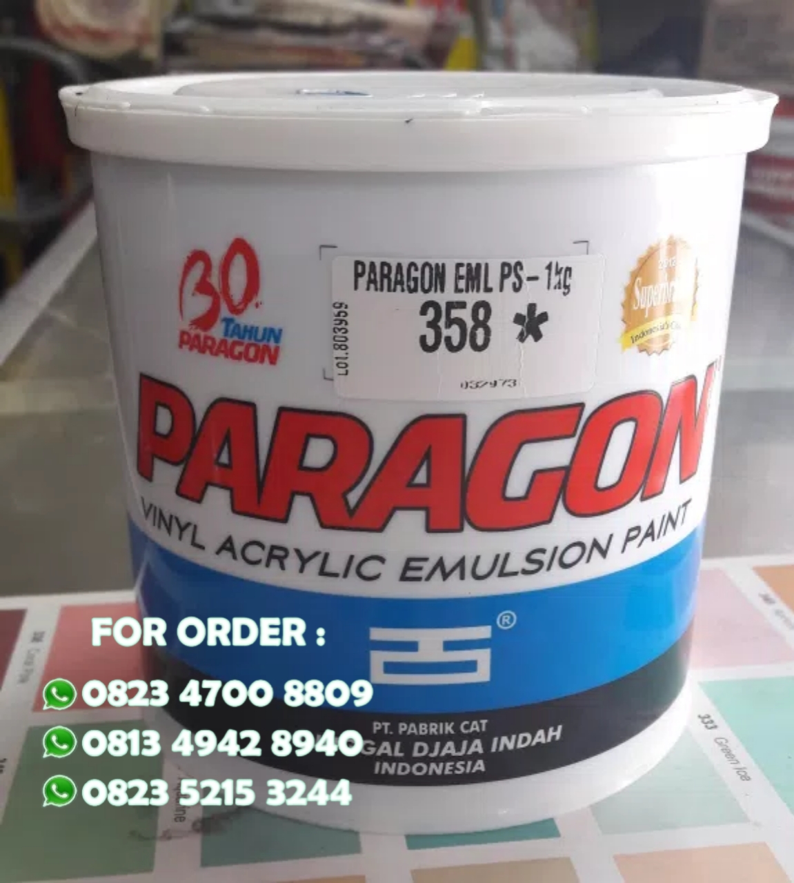 Jual CAT PARAGON PLAMIR TEMBOK 20 KG oleh PT. Kaltim Jaya Makmur