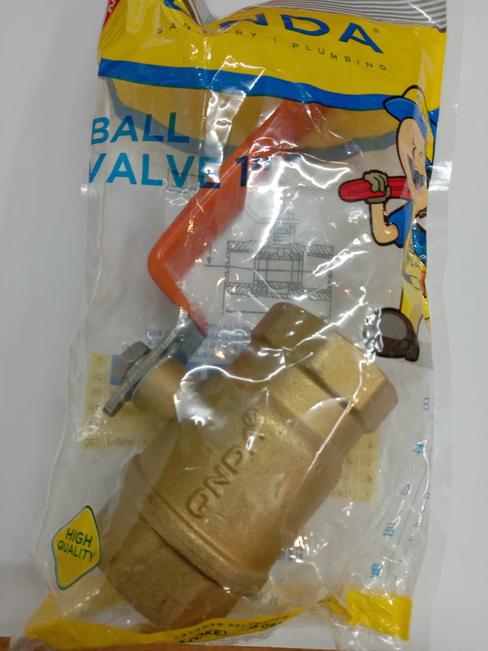 Jual Ball Valve Merk Onda oleh PT. Terminal Karya Cipta Emas
