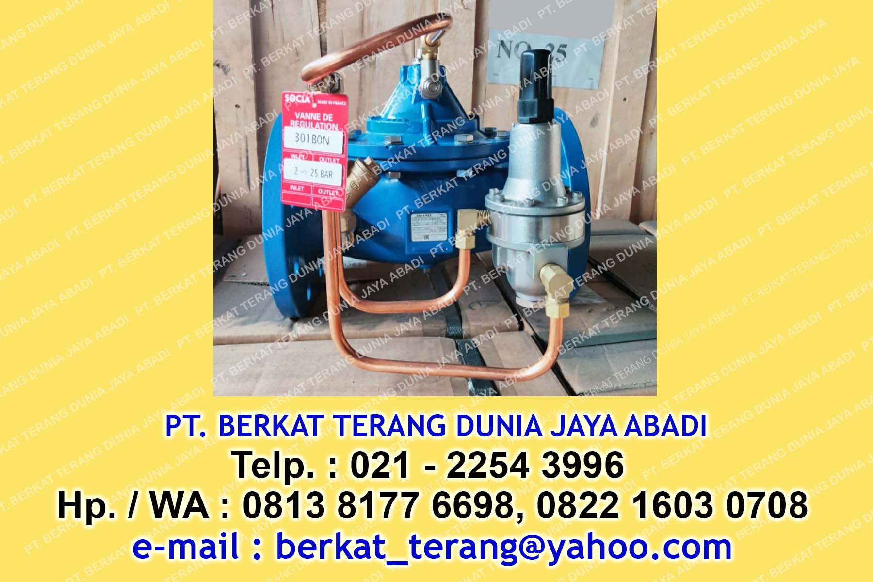 Jual Pressure Relief Valve size 4 CL 301 merk SOCLA oleh PT. Berkat ...