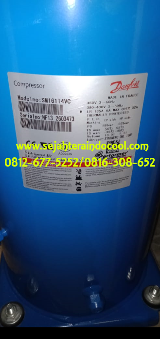 Jual Danfoss Scroll compressor SM161T4VC oleh Sejahtera Indocool