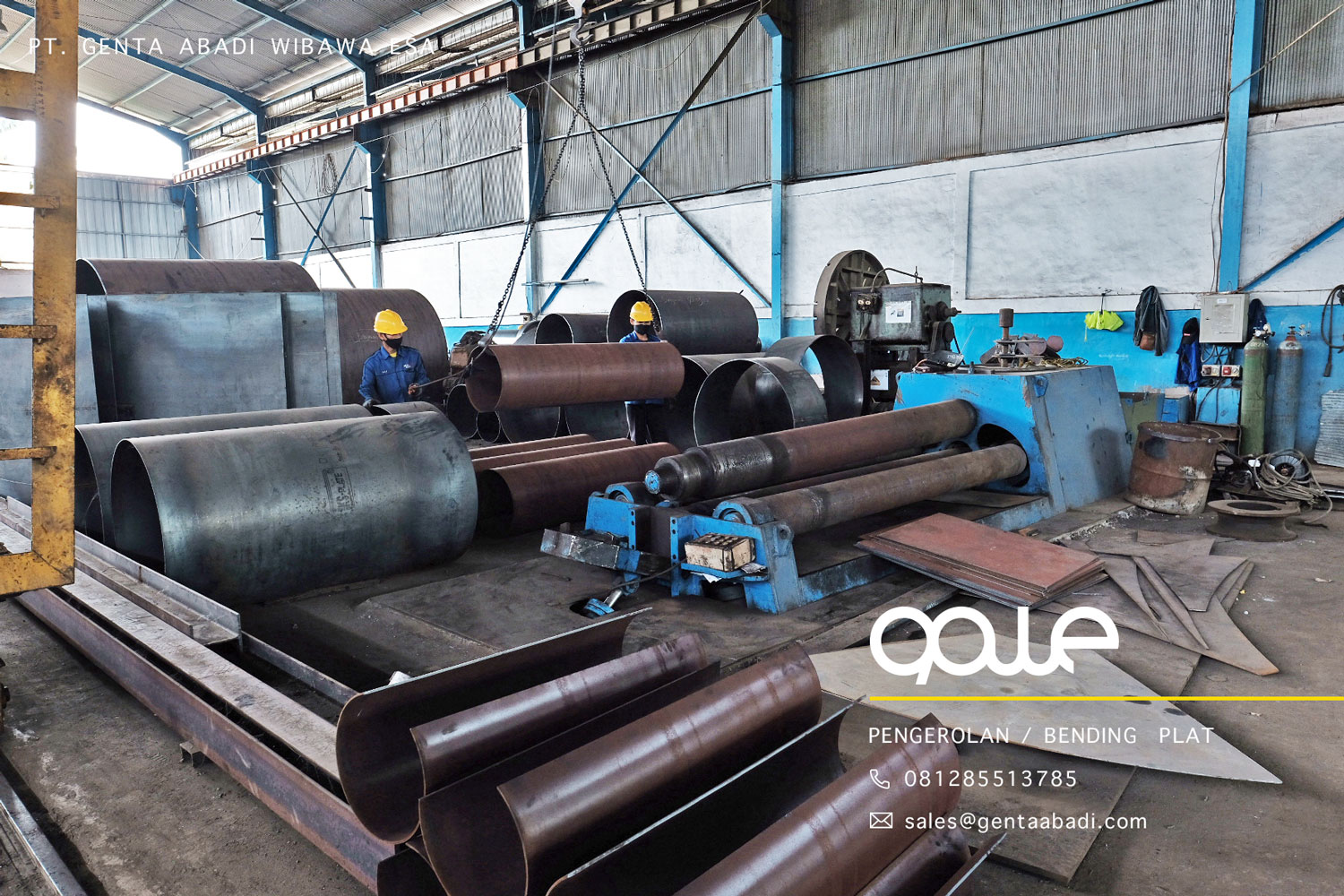 jasa bending pipa besi, jasa roll besi profil, jasa bodem oleh PT ...